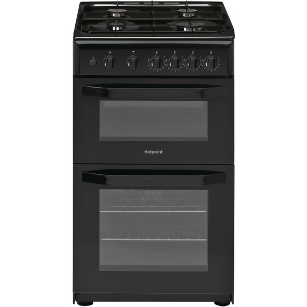 Hotpoint 50cm Twin Cavity Gas Cooker - HD5G00KCB : West Midlands ...